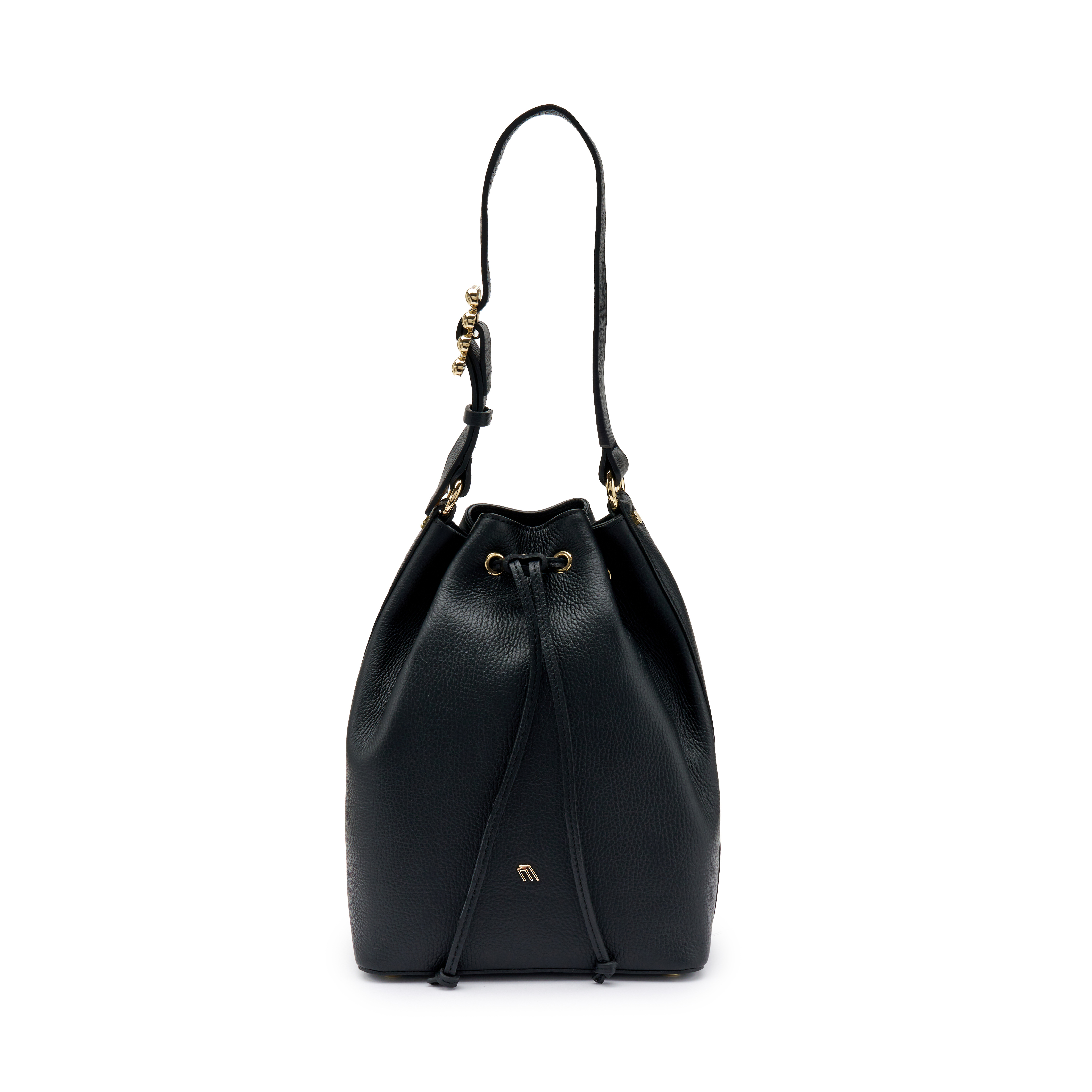 Tumbled leather bucket bag store